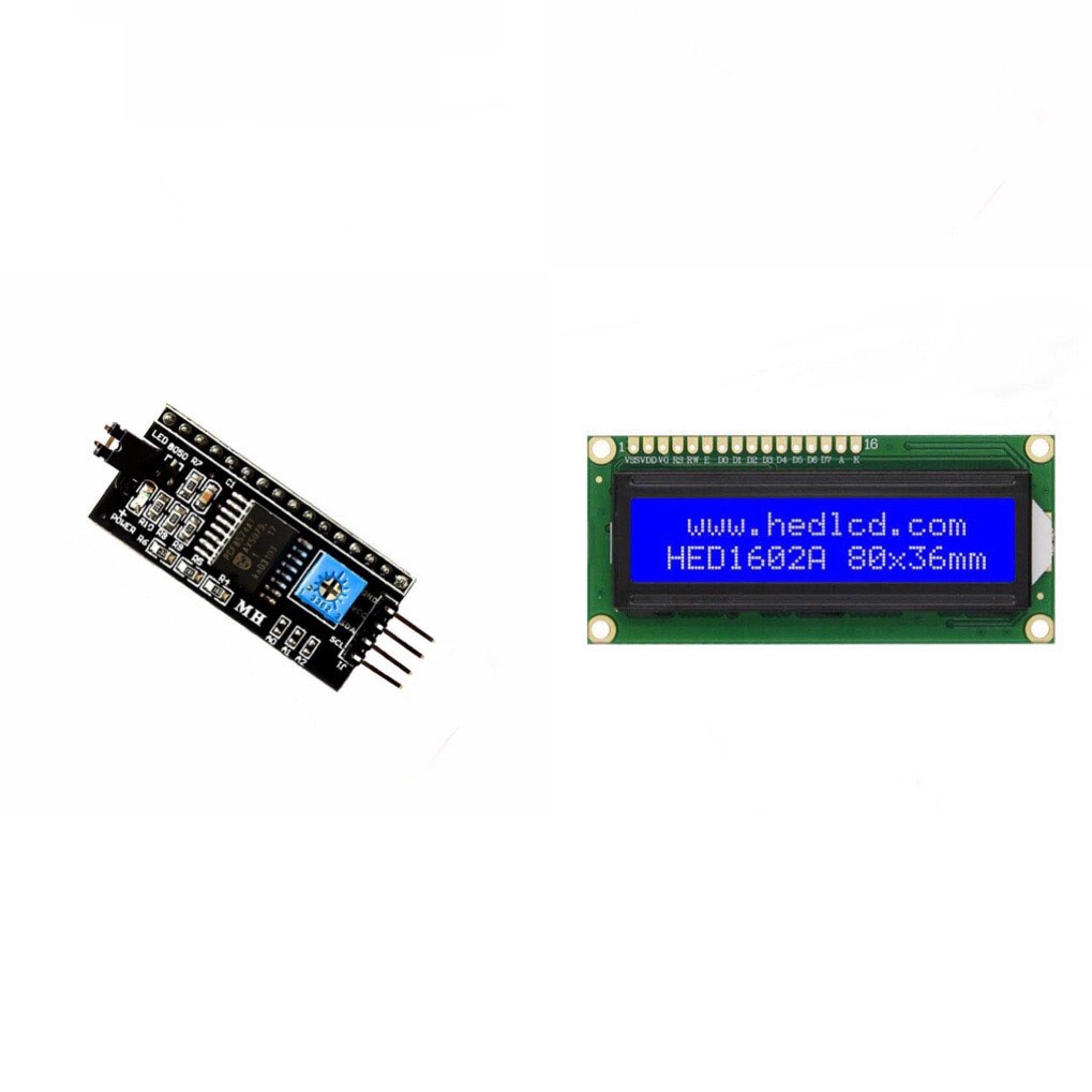 Màn Hình LCD 1602 5V + Mạch Chuyển Đổi I2C - LCD 1602 Xanh Lá/Xanh ...
