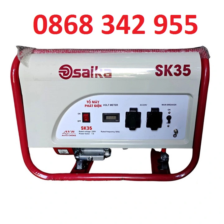 Máy Phát Điện Chạy Xăng Osaika 3Kw SK35 ( Trắng ) | Shopee Việt Nam