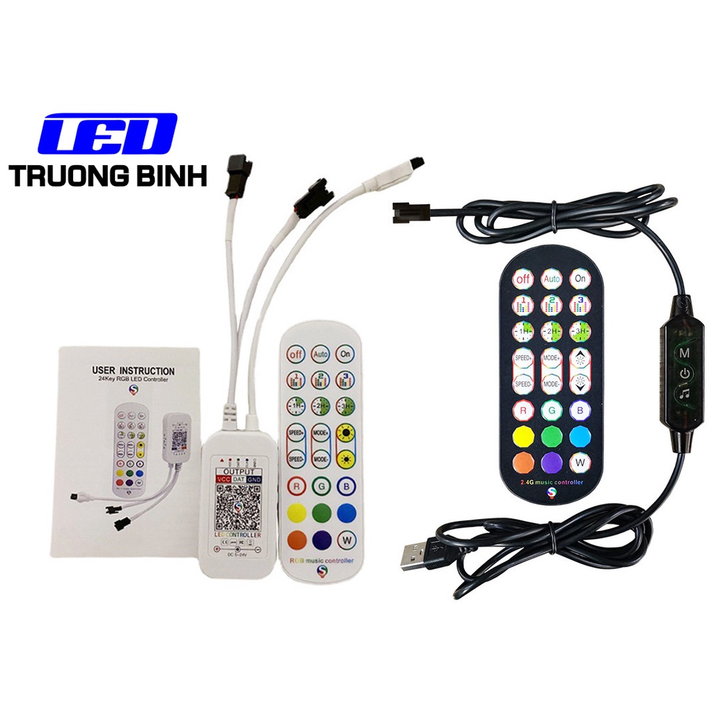 BL324 ĐIỀU KHIỂN LED FULL MÀU ARGB WS2812B WS2811 UCS1903 NHÁY THEO ...