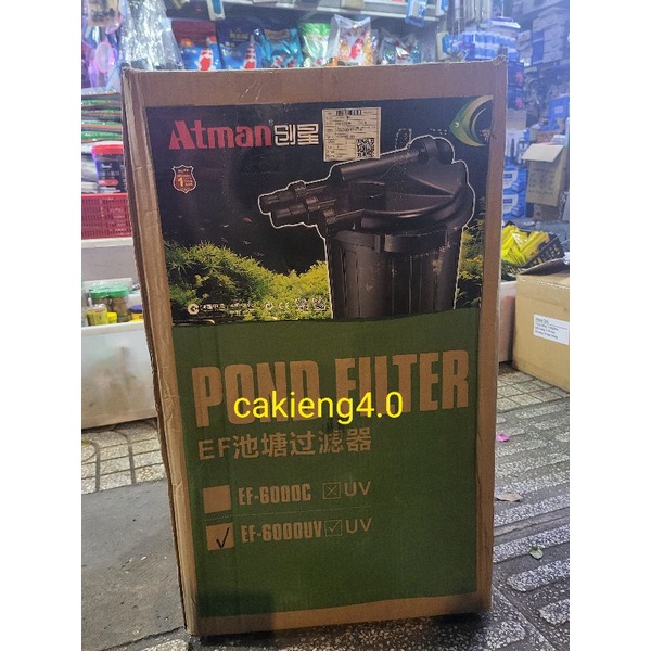 Thùng lọc có đèn UV (kèm máy bơm) ATMAN EF-5000UV, EF-6000UV cho hồ cá ...