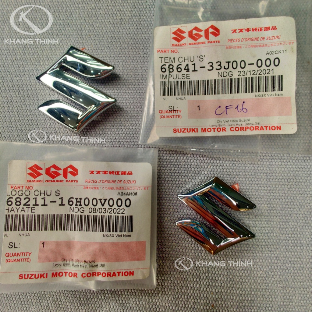 Logo Chữ S Mặt Nạ Suzuki Hayate , Impulse , X.bike - Hàng chính hãng ...