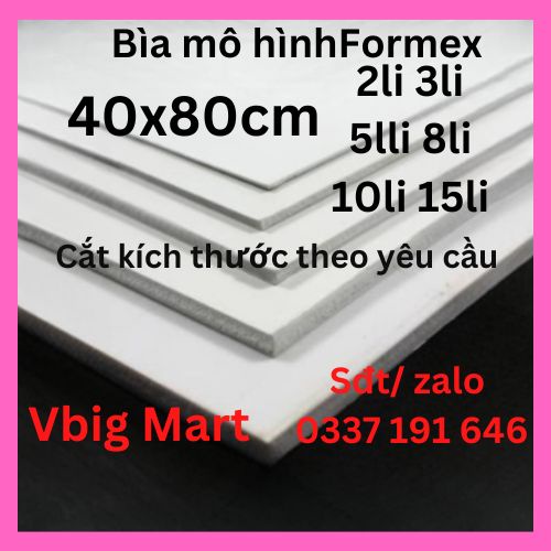 Bìa mô hình - 40cmx80cm 2mm 3mm 5mm 8mm 10mm 15mm (Bìa làm handmade ...