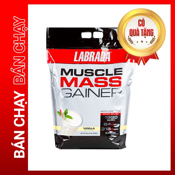 Labrada Muscle Mass Gainer 12lbs 5.4Kg | Shopee Việt Nam