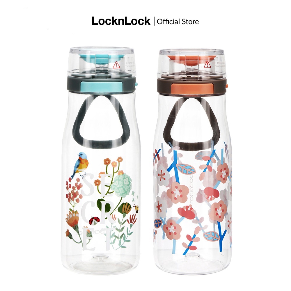 Bình nước One Touch Lock&Lock 500ml Hồng/Xanh - ABF687 | Shopee Việt Nam