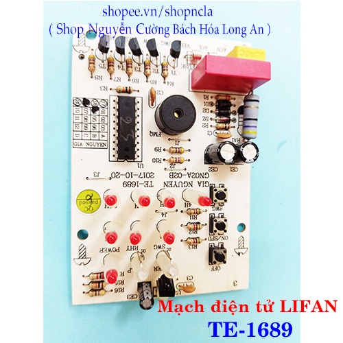 Mạch điện tử quạt treo remote đảo sóng cao cấp Lifan model TE-1689 ...