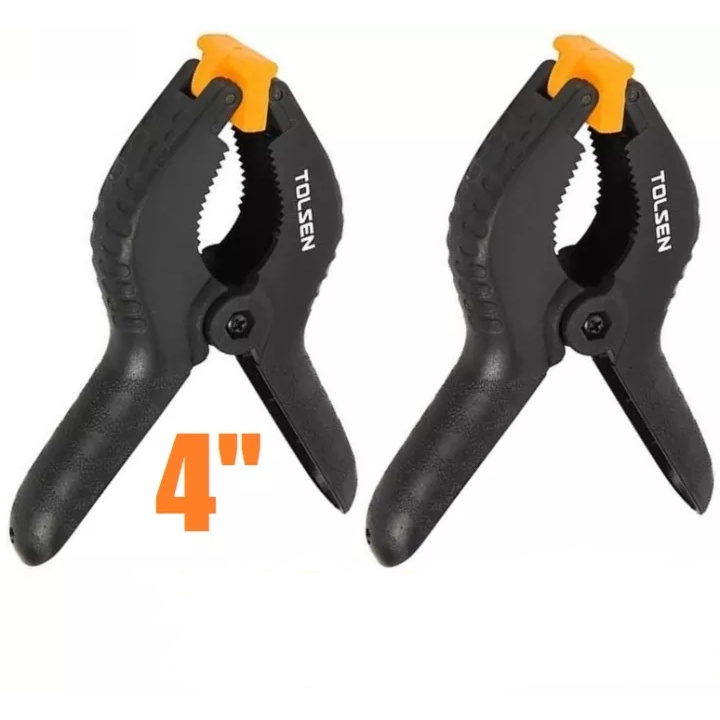 Kẹp gỗ lò xo hãng TOLSEN 10198 cao cấp cỡ 4 inch (100mm), Bảo hành 12 tháng Kouritsu Official ...