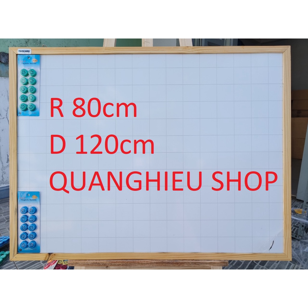 Bảng từ trắng khung gỗ kích thước 80x120cm tặng kèm bút, nam châm, lau bảng | Shopee Việt Nam