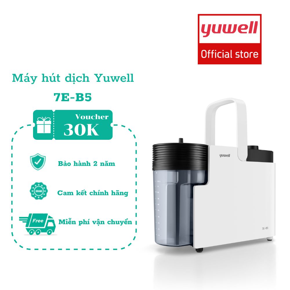 Máy Hút Dịch 1 Bình Công Suất Lớn YUWELL 7E-B5(20L) - Nhập Khẩu Chính Hãng - Bảo Hành 2 Năm ...