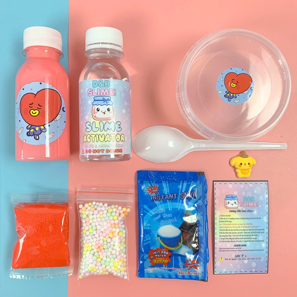 Bộ Kit Làm Slime B-T-S Theo Nhân Vật Yêu Thích - Nguyên Liệu đầy đủ làm ...