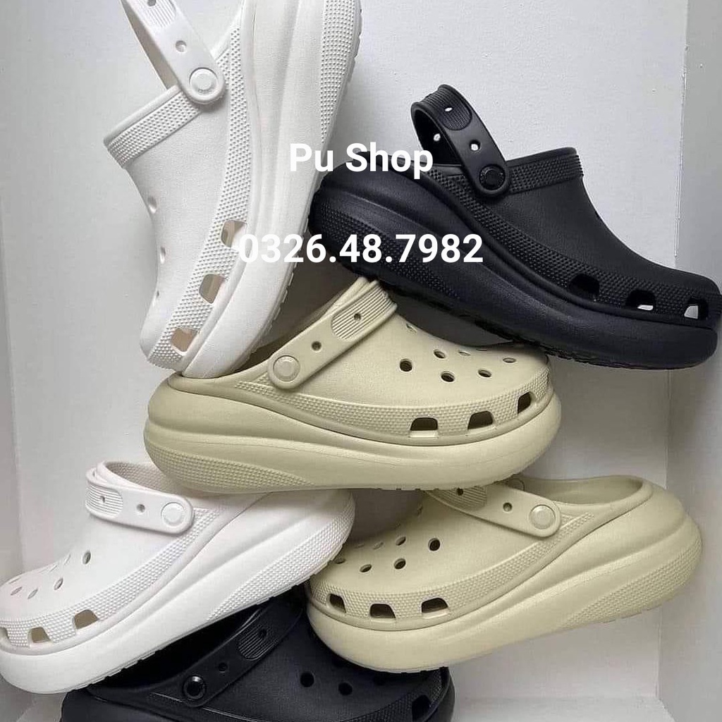 [Tặng 10 Sticker] Giày Sục Cross Nữ Đế Cao - Cross Crush Quảng Châu ...