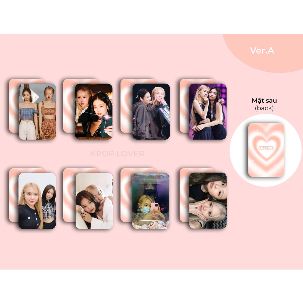 SET 8 CARD CHAENIE BLACKPINK - Jennie + Rosé | Shopee Việt Nam
