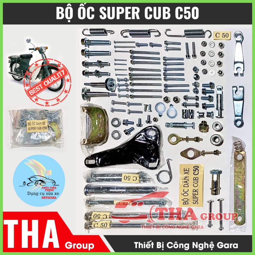 Bộ ốc dàn xe SUPER CUP C50 C81 C82 đủ 90% | Shopee Việt Nam