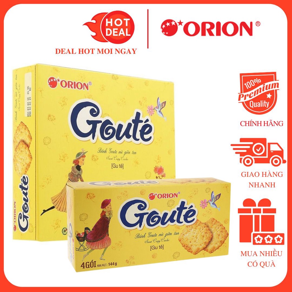 Bánh Quy Mè Goute Orion 288G (36G x 8 Gói) | Shopee Việt Nam