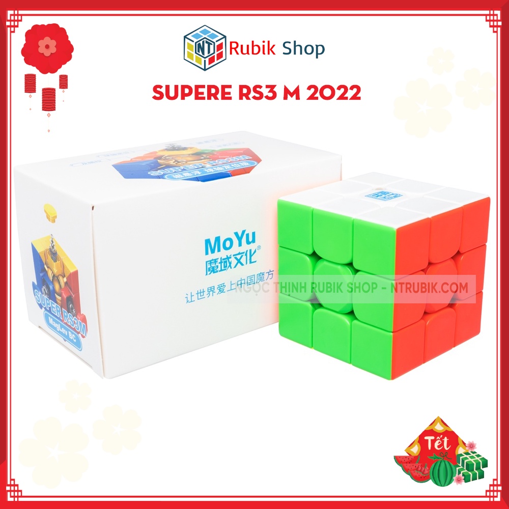 Rubik 3x3x3 Super RS3M 2022 Maglev Stickerless Rubik Nam Châm (Hãng Mod ...