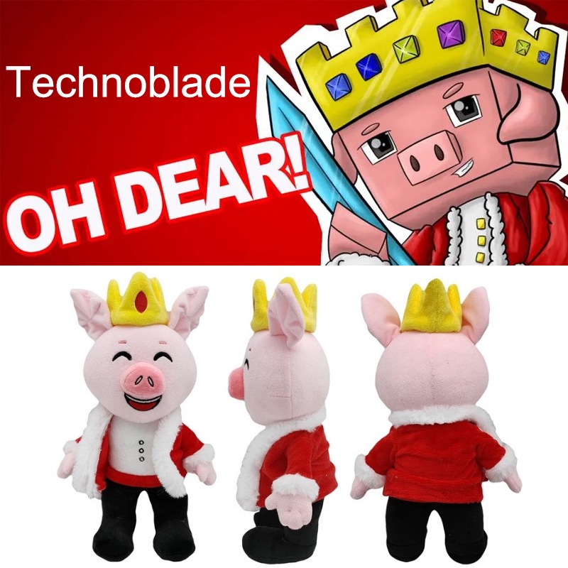 New Youtooz Technoblade Technoplane Drame SMP Plush Toy Pig Stuffed ...