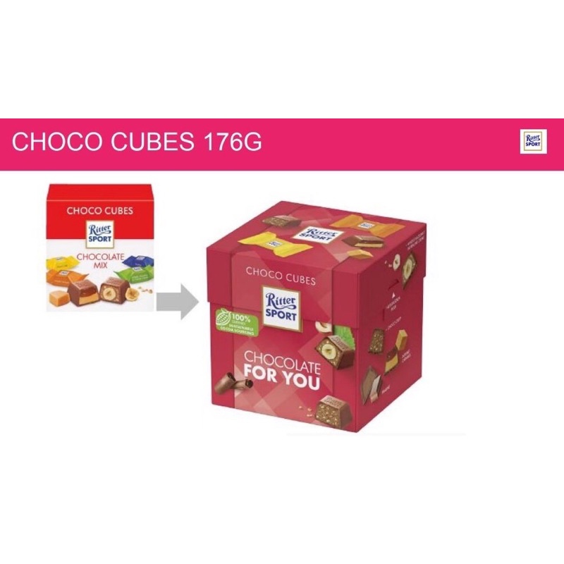 Kẹo Socola Viên Hỗn hợp Ritter Sport Choco Cubes 176g | Shopee Việt Nam