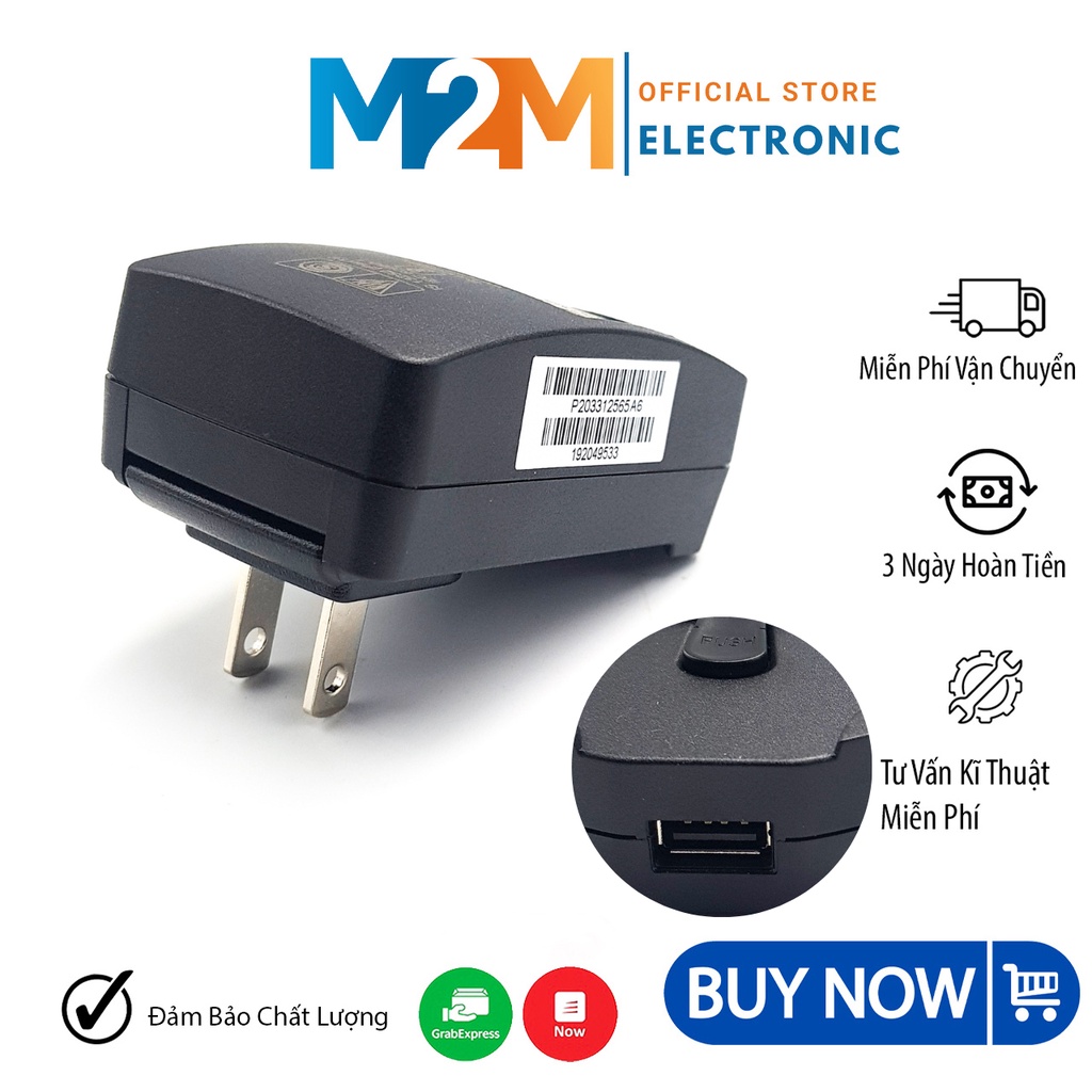 Củ nguồn 5V 1A USB, Nguồn USB 5V Dùng Cho Camera, Đèn Led Và Các Thiết Bị Điện tử Nguồn 5V1A cho ...