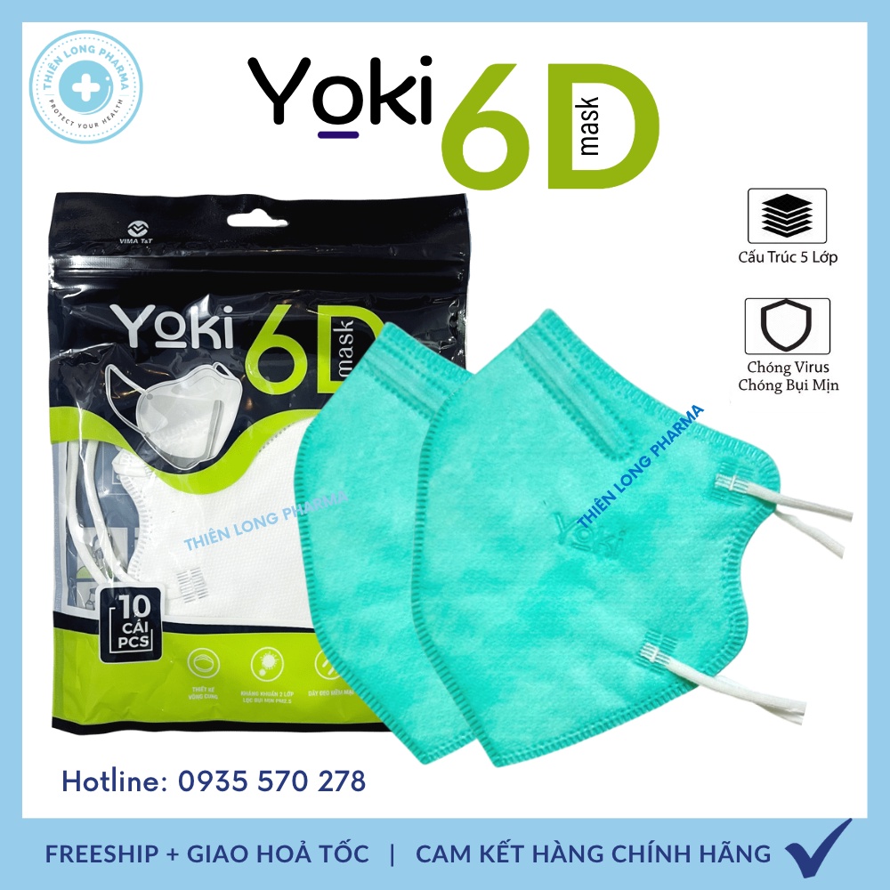 Khẩu trang 3D Yoki Mask [ Hộp 50 cái] kháng khuẩn công nghệ nhật bản ...