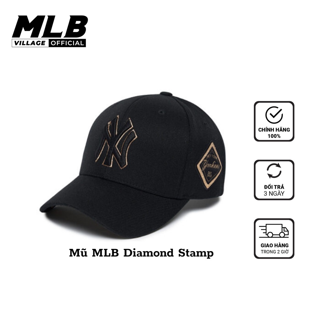 Mũ MLB Diamond Stamp Ball Cap New York Yankees Gold - Mũ nón MLB chính ...