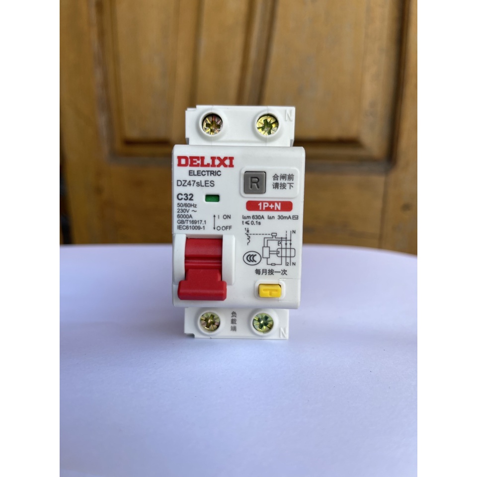 Aptomat Chống giật chống rò - chống quá tải RCBO DELIXI DZ47sLES 16A, 20A, 25A, 32A, 40A,63A ...
