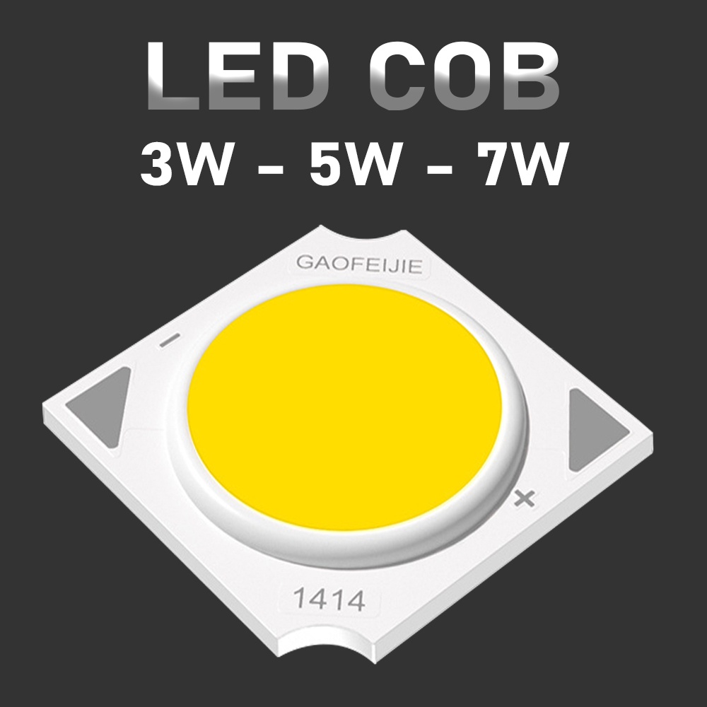 Bóng đèn Led, Chip Led nhân COB 3W/5W/7W/9W/12W/15W/18W/20W, Ánh sáng ...