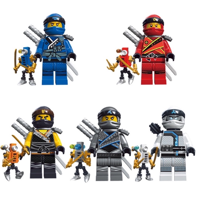 Ninjago minifigures mô hình lắp ráp các nhân vật ninja và droibot ...