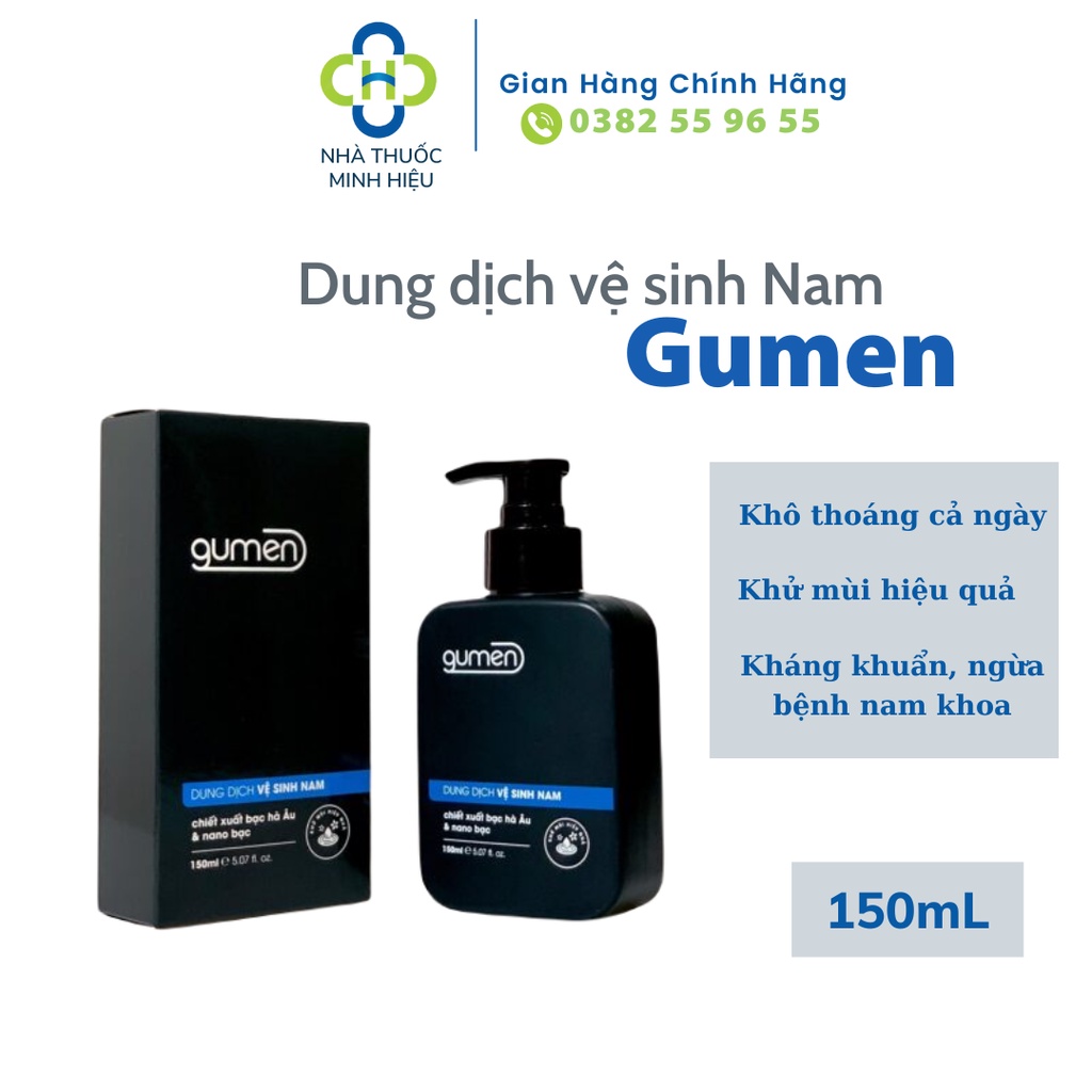 Dung dịch vệ sinh nam Gumen - Giúp làm sạch, kháng khuẩn, ngăn ngừa nấm ...