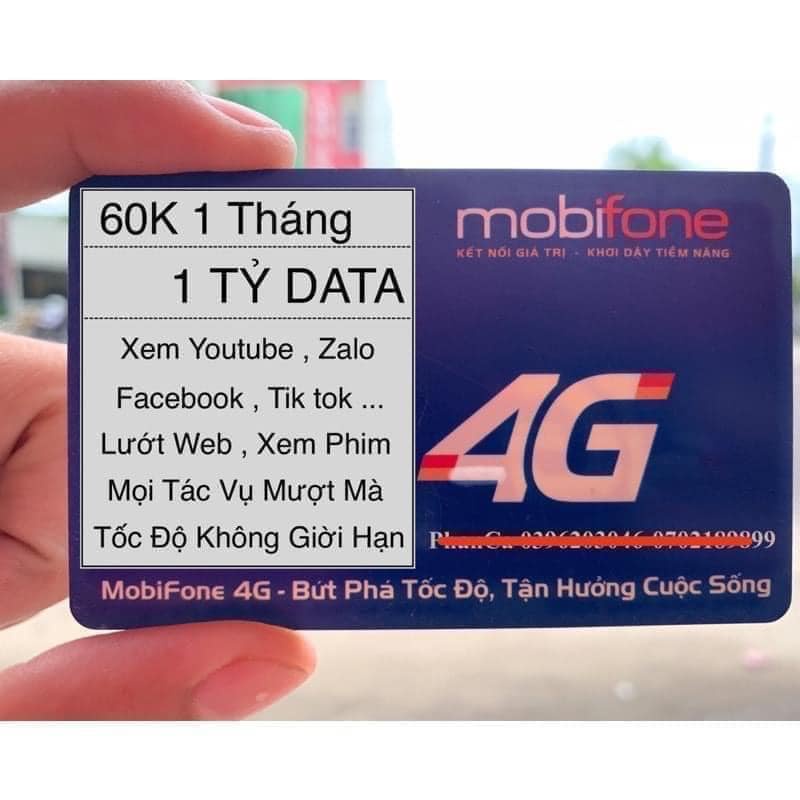 [ED60] Sim 4g Mobifone MAX KHÔNG GIỚI HẠN DUNG LƯỢNG DATA SIM 4G | Shopee Việt Nam