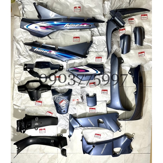 [HÀNG_CHÍNH_HÃNG] Dàn áo WAVE ALPHA dán sẵn tem 16 món , Bộ vỏ nhựa ...