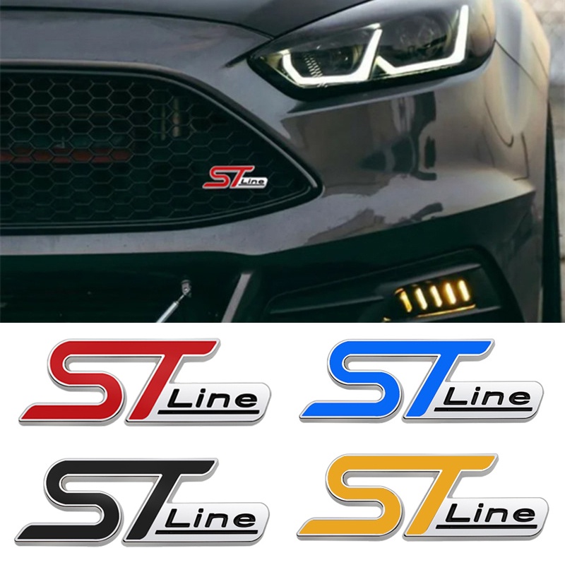 Sticker Kim Loại 3D Dán Trang Trí Xe Hơi Ford ST Fiesta Kuga EcoSport ...