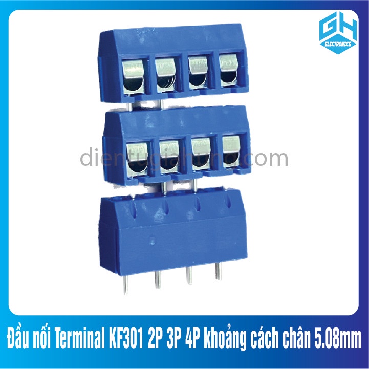 Đầu nối Domino Terminal KF301 4P loại 4 chân khoảng cách chân 5.08mm ...