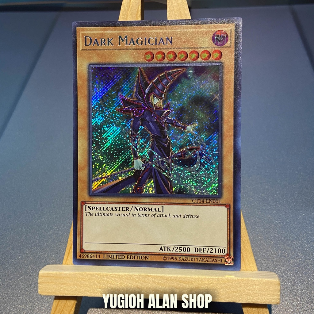 [ Bài Yugioh Chính Hãng ] Dark Magician - CT14-EN001 - Secret Rare ...