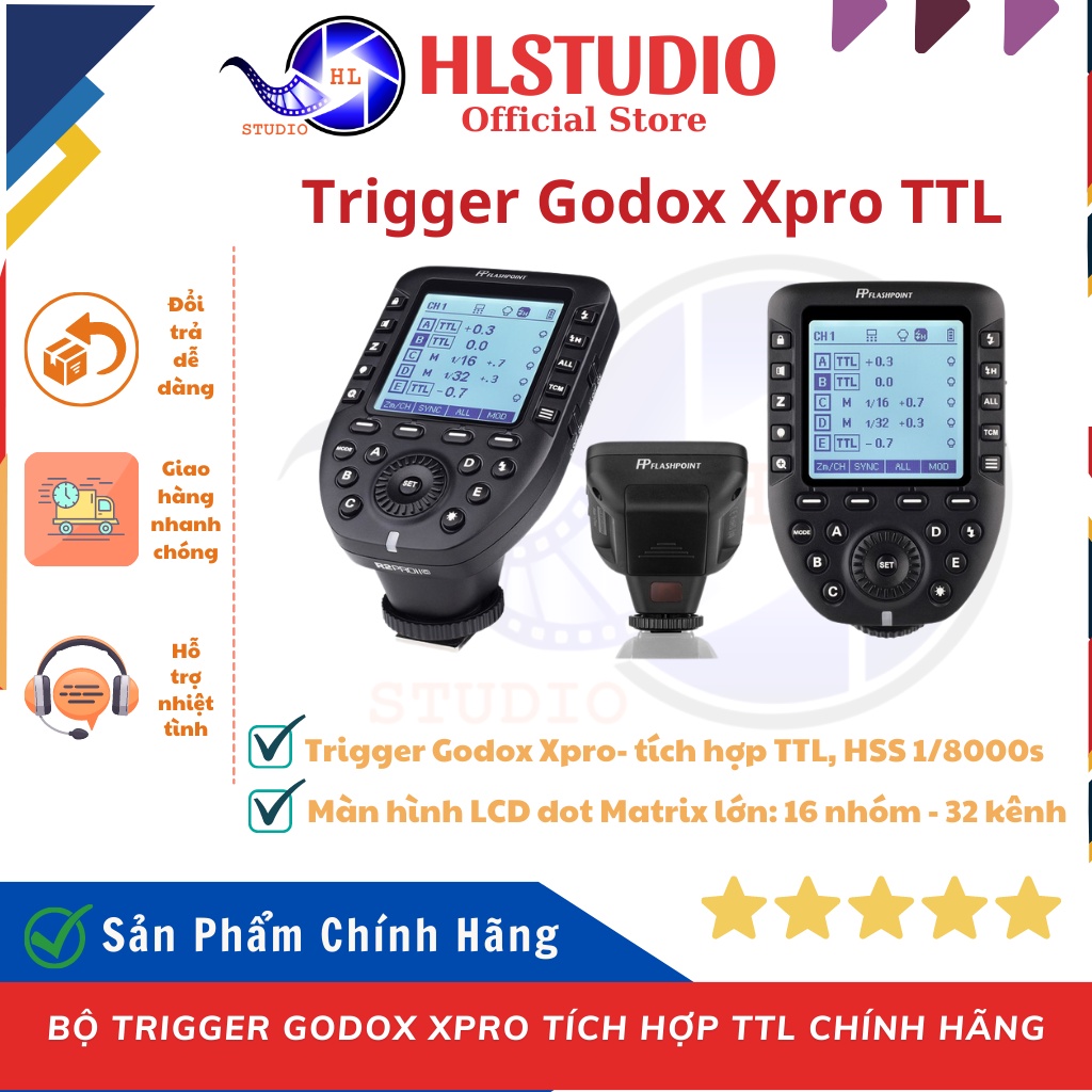 Trigger Godox Xpro & Xpro-II - Đa Hệ Thống - HSS 1/8000s - GODOX HL ...