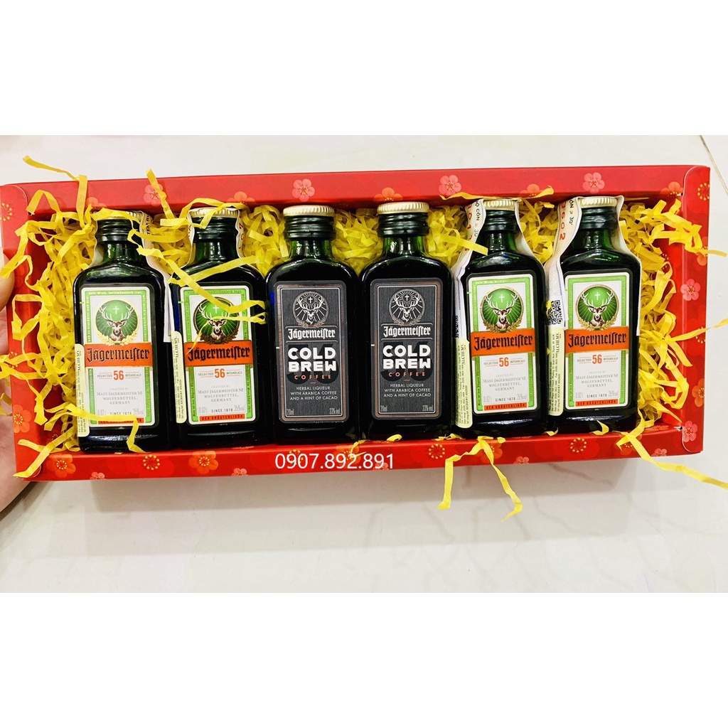 Set hộp quà tặng 6 chai jager mini | Shopee Việt Nam