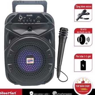 Loa bluetooth mini hát karaoke tặng kèm mic KA99 - Micro loa blutooth ...