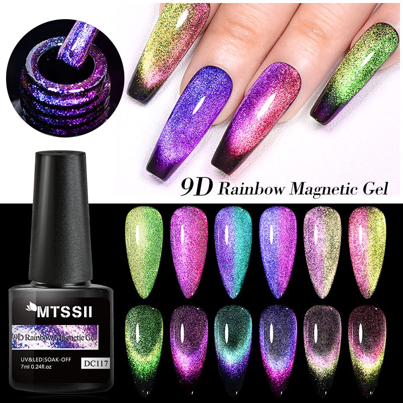 Sơn Móng Tay MTSSII Hiệu Ứng Mắt Mèo 9D Từ TíNh Màu Laser Cao Cấp 7ml | Shopee Việt Nam