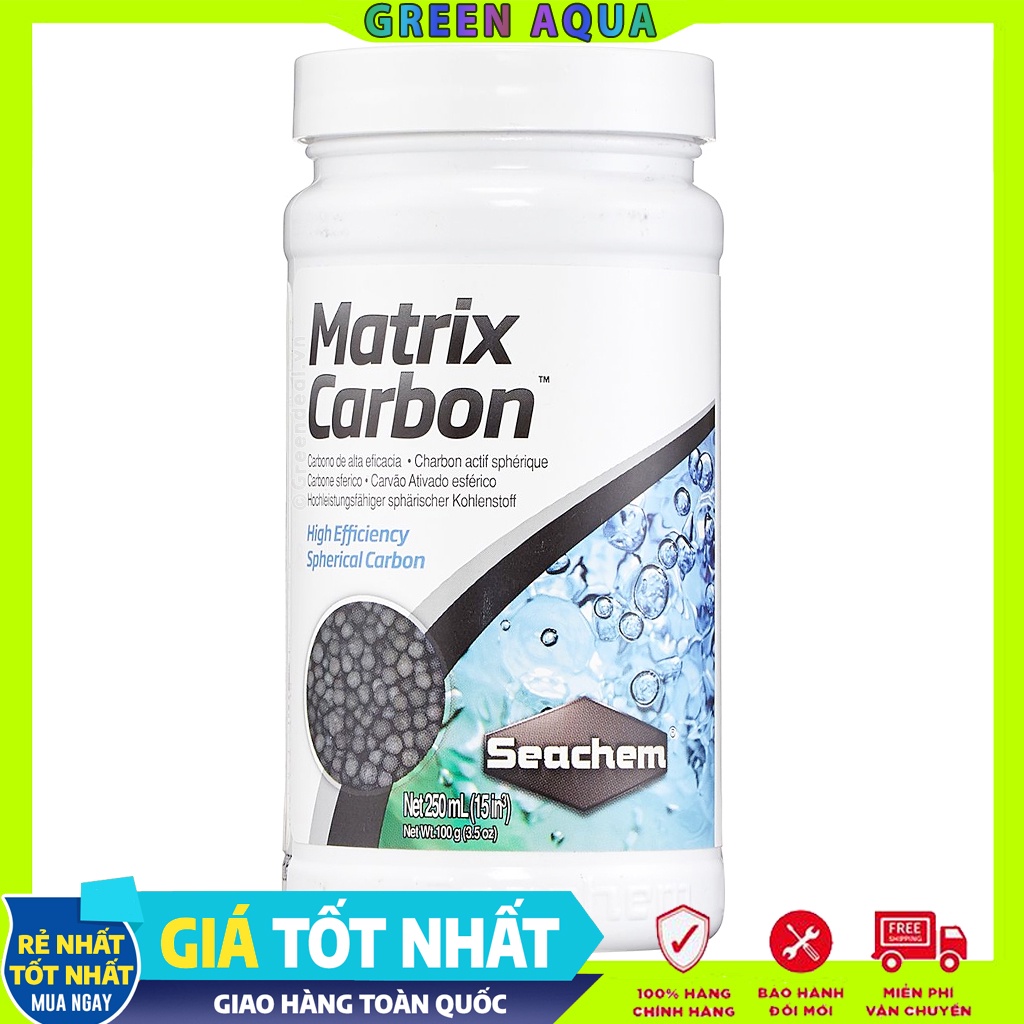 SEACHEM - Matrix Carbon (Hộp 250 ml) | Vật liệu lọc than hoạt tính khử ...