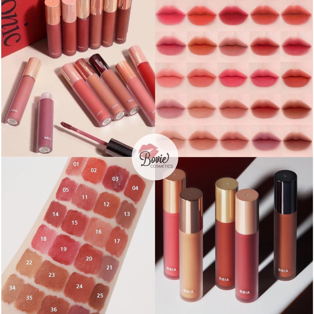 (Mẫu mới 2023) Son kem lì Bbia Last Velvet Lip Tint Vegan màu V2 V12 V25 V36 V38 | Shopee Việt Nam