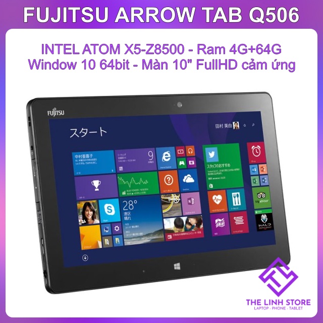 Máy tính bảng Fujitsu Q506 chạy Window 10 - Intel Atom X5-Z8500 ram 4G ...
