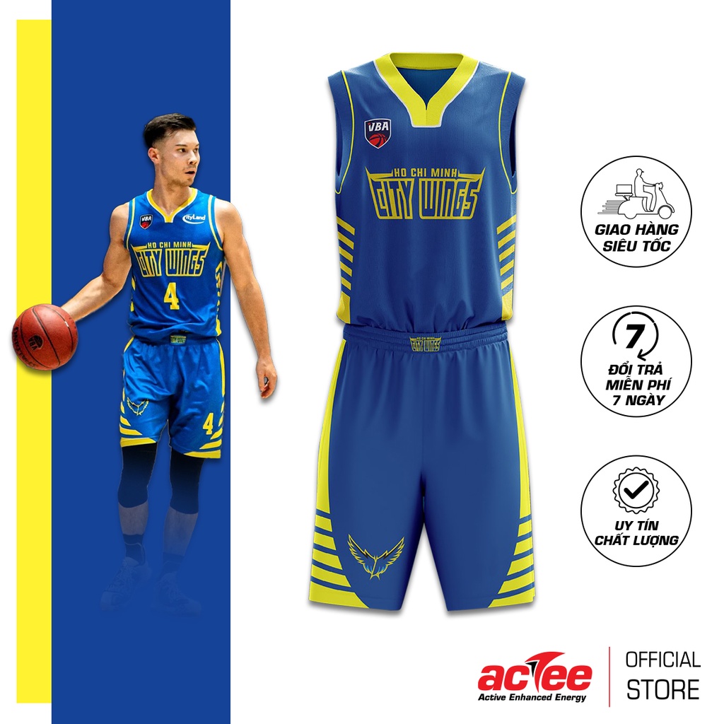 Đồ Bóng rổ Actee HCM City Wings mùa giải VBA 2020 | Shopee Việt Nam