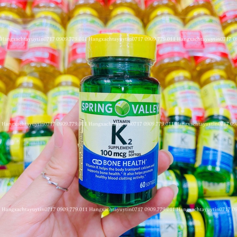 Viên bổ sung Vitamin K2 Spring Valley Mỹ 60 viên [hàng chuẩn không qua ...