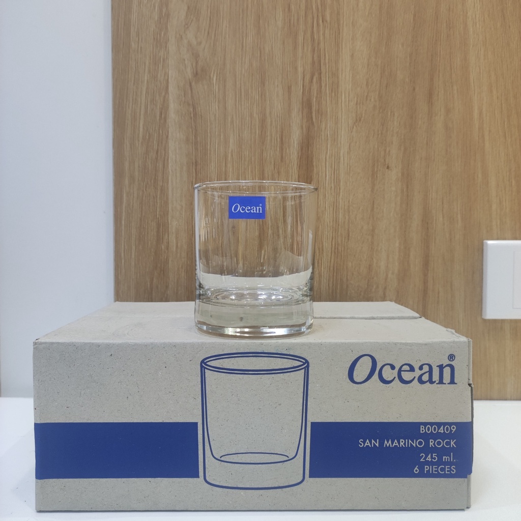 Bộ 6 Cốc THỦY TINH Lùn Trơn OCEAN B00409 | Shopee Việt Nam