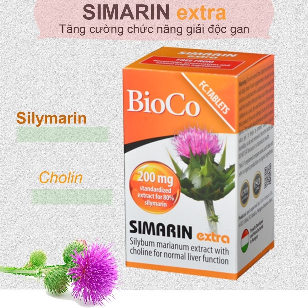 Bioco Simarin EXTRA Hỗ Trợ Giải Độc Gan, Hạ Men Gan (Hộp 80 viên) (CHÍNH HÃNG) | Shopee Việt Nam