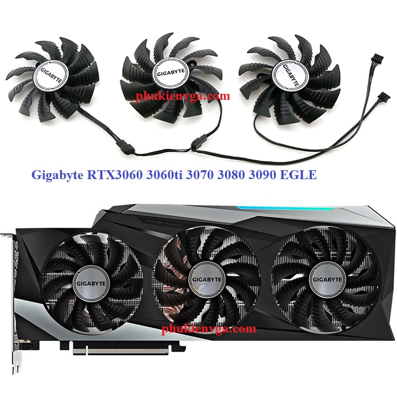 Quạt Gigabyte 3060 3060ti 3070 3080 3090 Egle 3 fan | Shopee Việt Nam