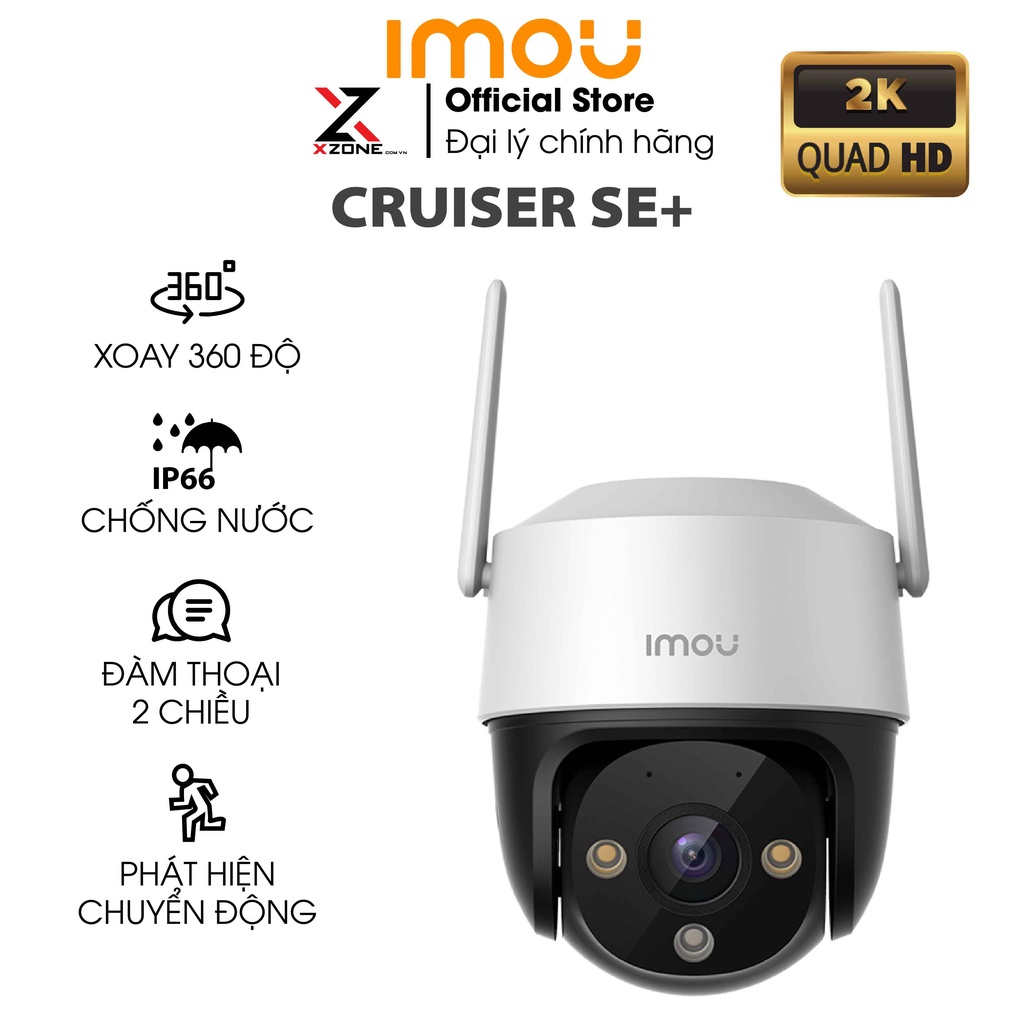 Camera IMOU Cruiser SE+ 2MP / 4MP Camera Wifi, chống nước, đàm thoại 2 ...