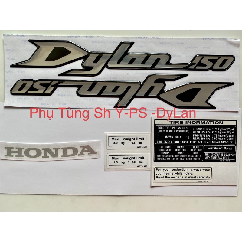 Bộ tem Honda Dylan | Shopee Việt Nam