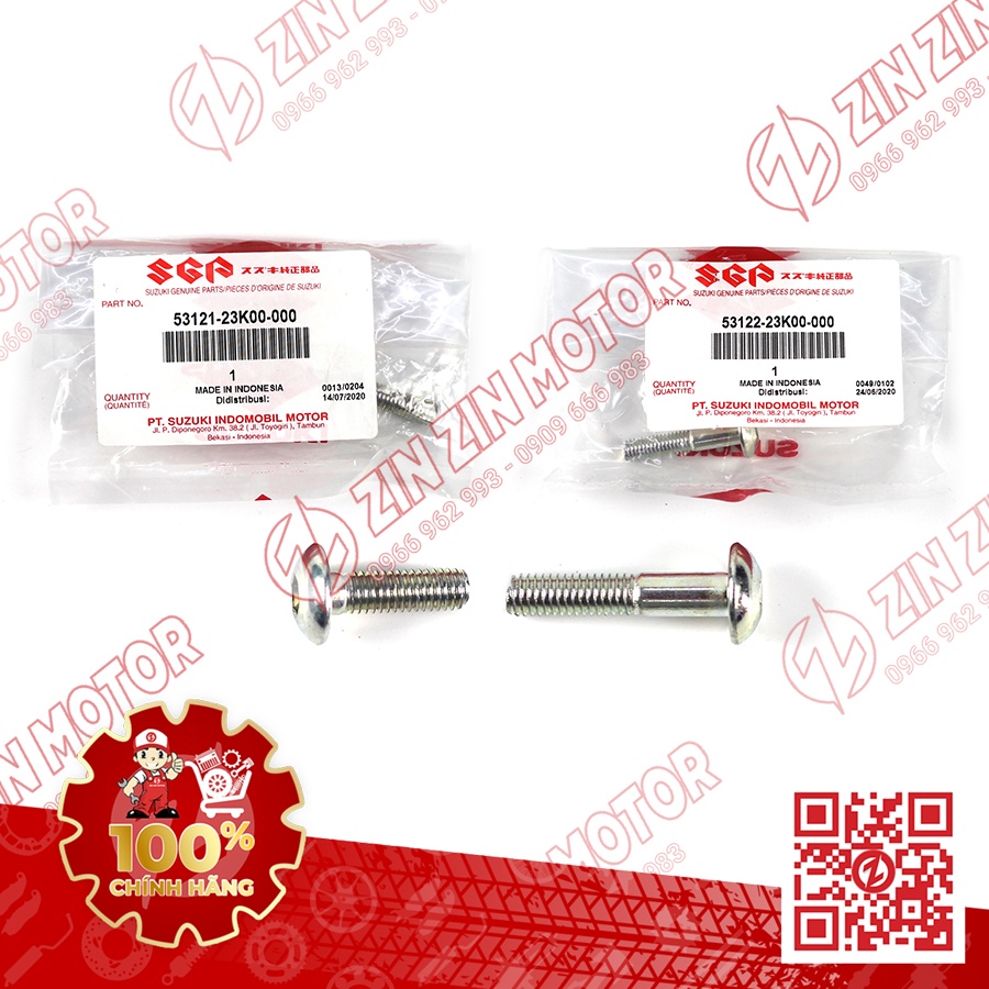 Ốc Dè Trước GSX R150 , GSX S150 , Bandit 150 53121-23K00-000 , 53122 ...