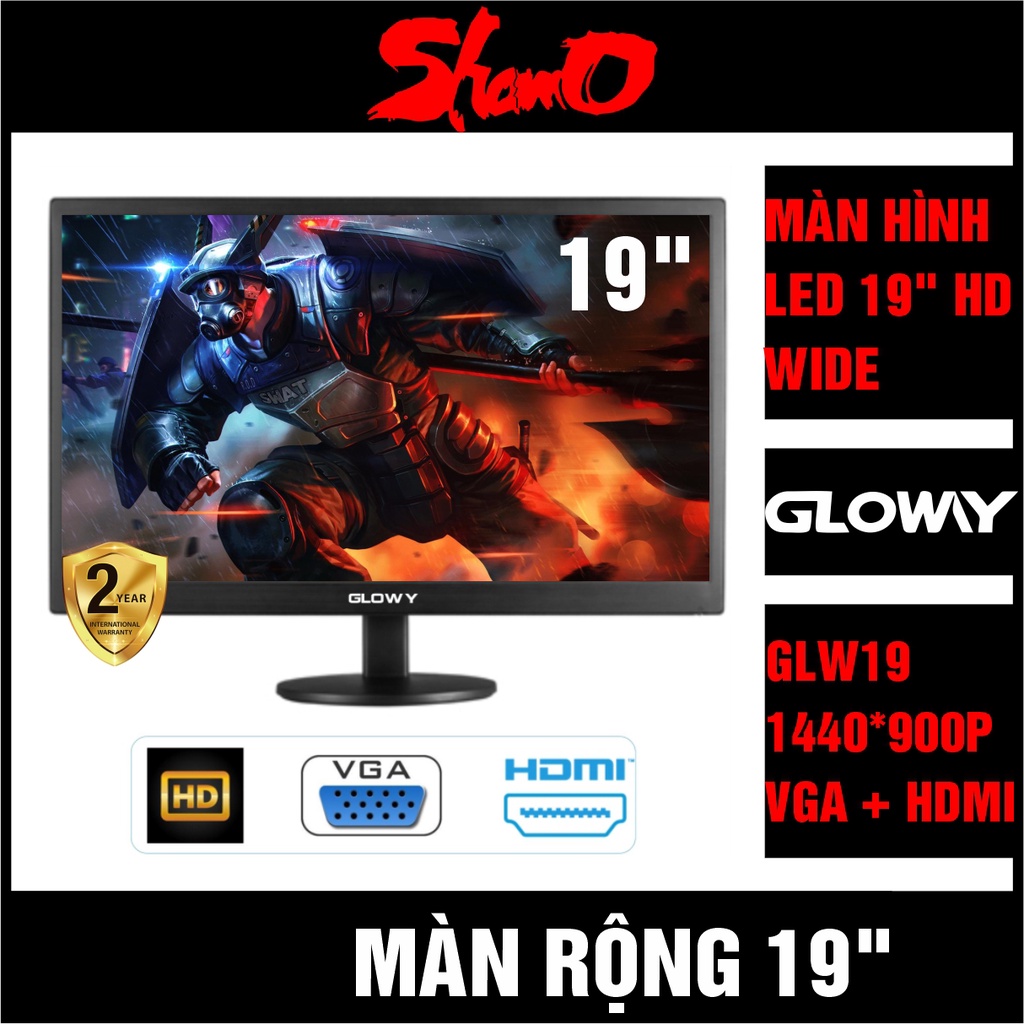 Màn hình máy tính Gloway 19” (Màn Led rộng HD 1440 x 900P) – Chính Hãng – Bảo hành 2 năm ...
