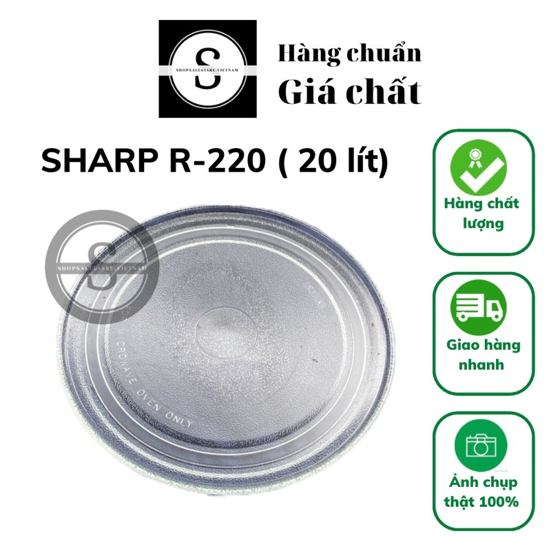 Đĩa lò vi sóng Sharp R-220 ( 20 lít ) hàng chính hãng , Đĩa thuỷ tinh lò vi sóng Sharp r220 20 ...