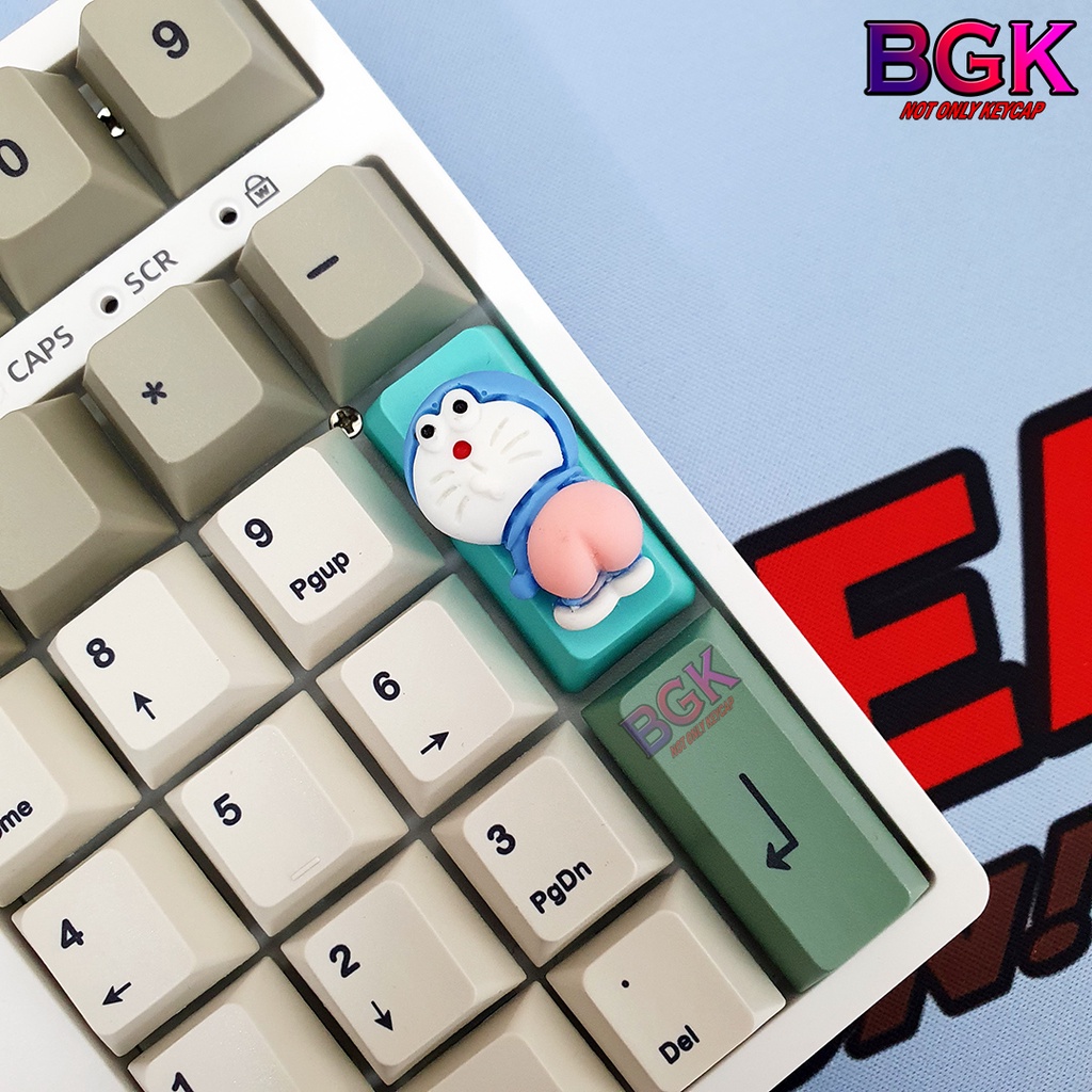 Keycap Artisan Nút Phím Cơ Cute Thủ Công Hình Micky, Doraemon, Shin ...